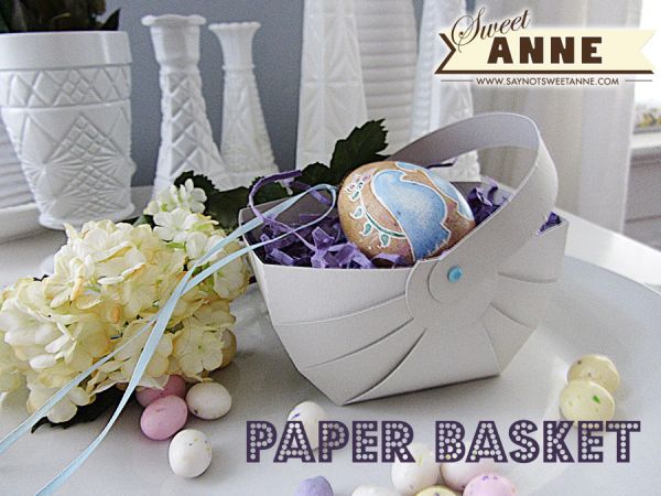 Quick and Easy Paper Basket How To - Sweet Anne Designs