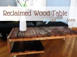Reclaimed Wood Table + Art - Sweet Anne Designs