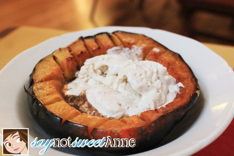 Roasted Acorn Squash + Chai Ice Cream - Sweet Anne Designs
