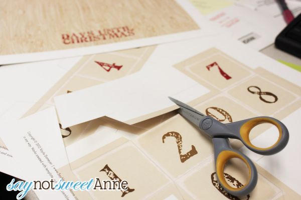 Woodland Christmas Countdown Blocks [Free Printable] - Sweet Anne Designs