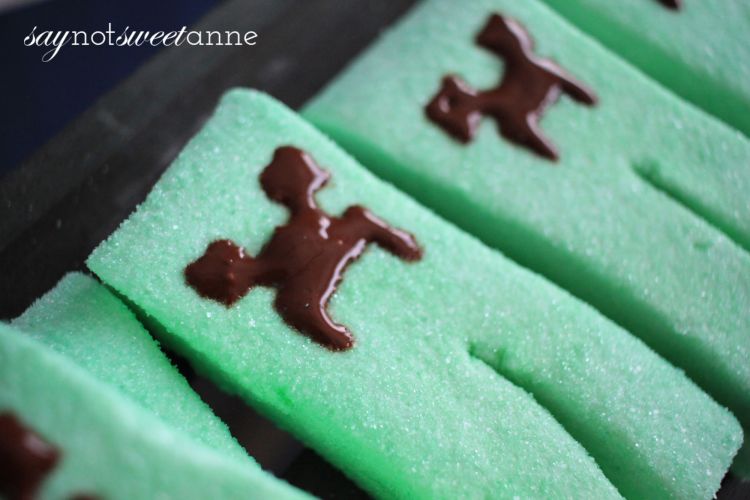 Minecraft Marshmallow Creeper Peeps Easy DIY Recipe