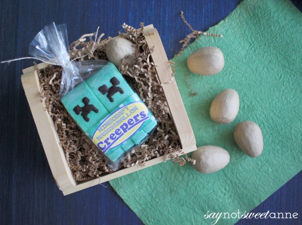 Unbelievable Minecraft Creeper Peeps! Marshmallow candies covered in ...