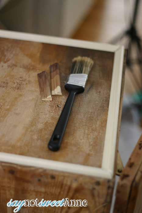 How to Make Almost Instant Weathered Wood Stain - Sweet Anne Designs