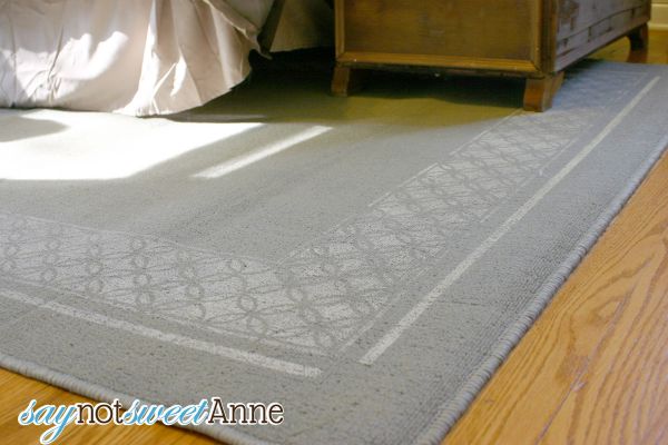 How to Paint a Rug - Sweet Anne Designs