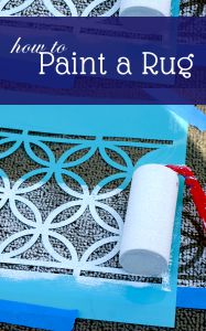 How to Paint a Rug - Sweet Anne Designs