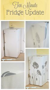 Refrigerator and Bookshelf Makeover [Free Printable] [Review] - Sweet ...