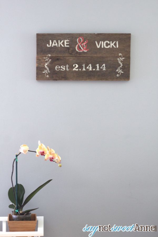 Easy DIY Rustic Home Decor Sign - Sweet Anne Designs