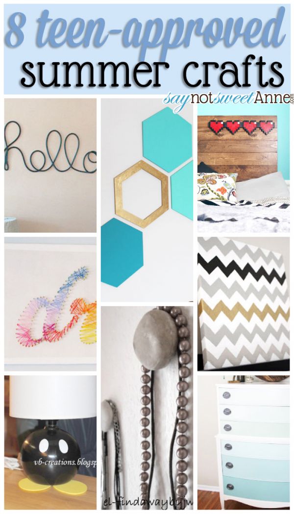 8 Summer Crafts for Teens - Sweet Anne Designs