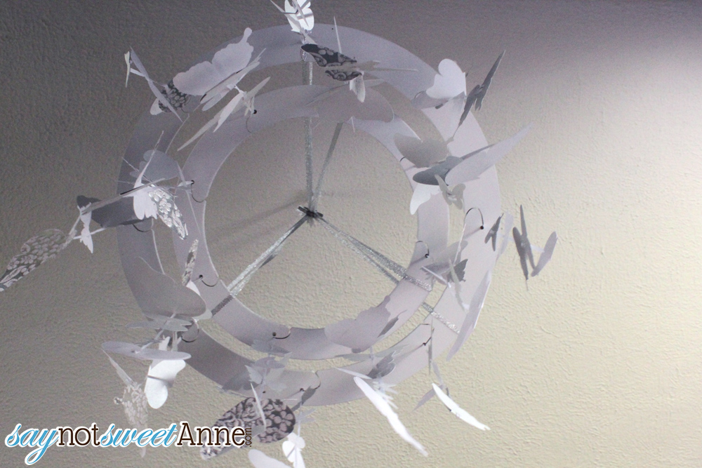 DIY Butterfly Paper Mobile - Sweet Anne Designs