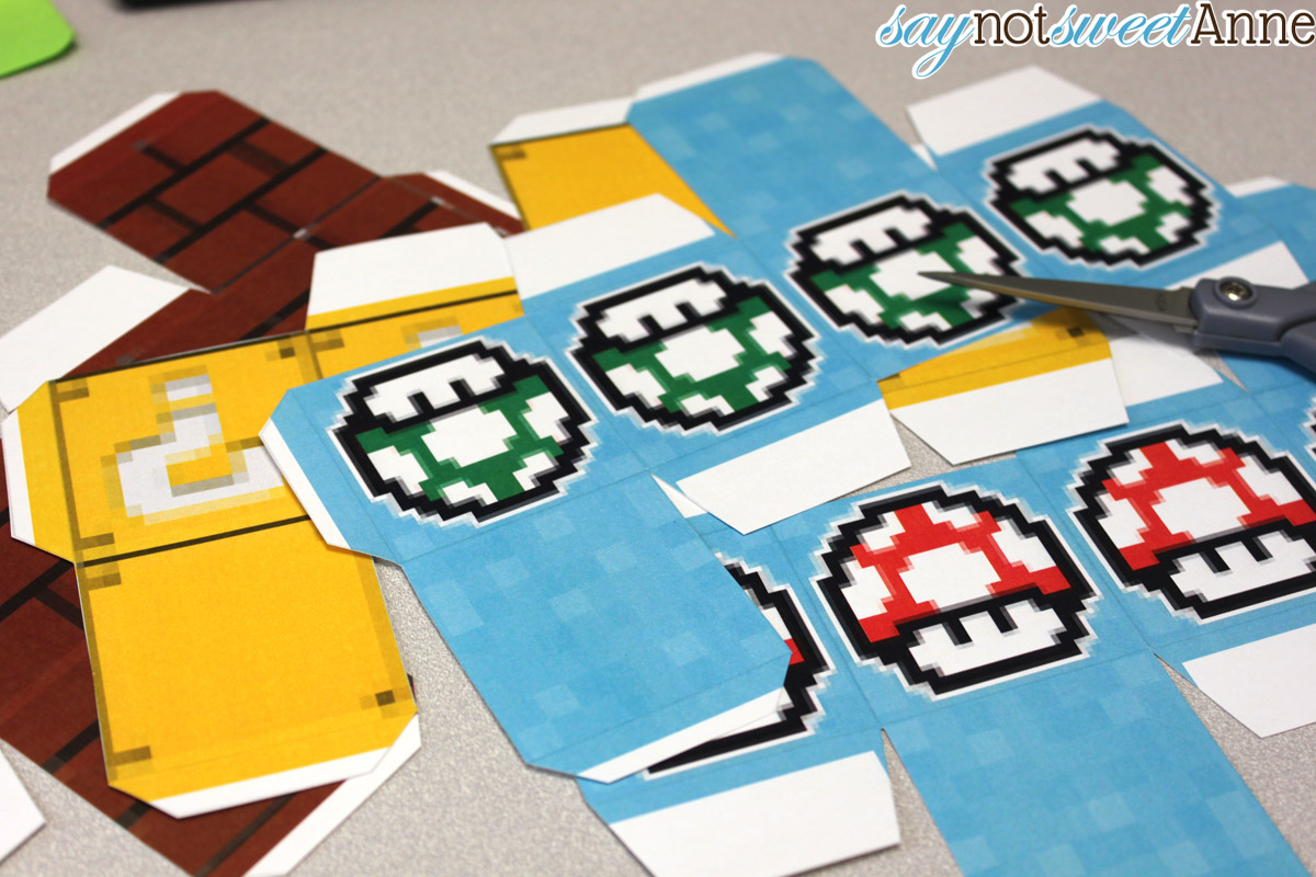 Printable Mario Treat Boxes - Sweet Anne Designs
