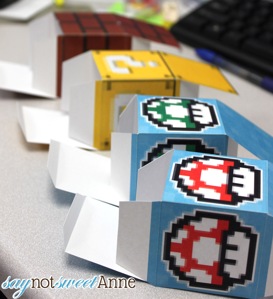 Printable Mario Treat Boxes - Sweet Anne Designs