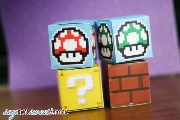 Printable Mario Treat Boxes - Sweet Anne Designs