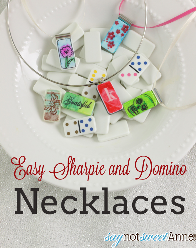 Easy DIY Domino Necklace - Sweet Anne Designs