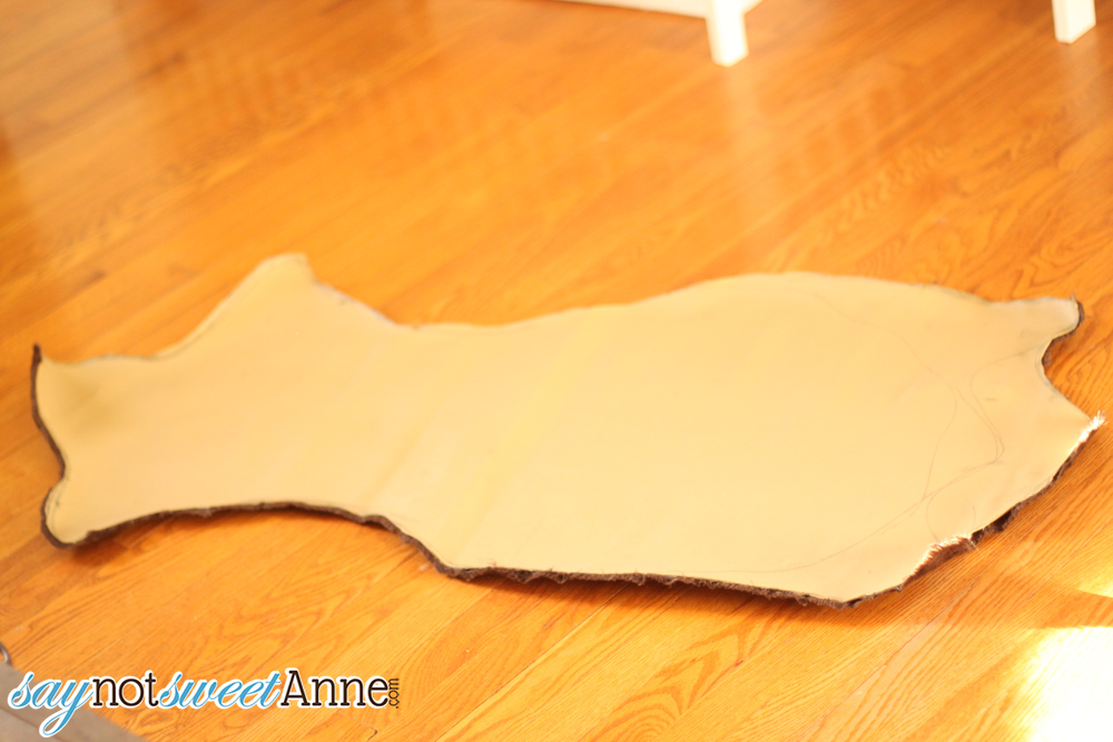 DIY Faux Animal Skin Rug - Sweet Anne Designs