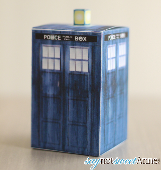 Doctor Who Printable Boxes - Sweet Anne Designs