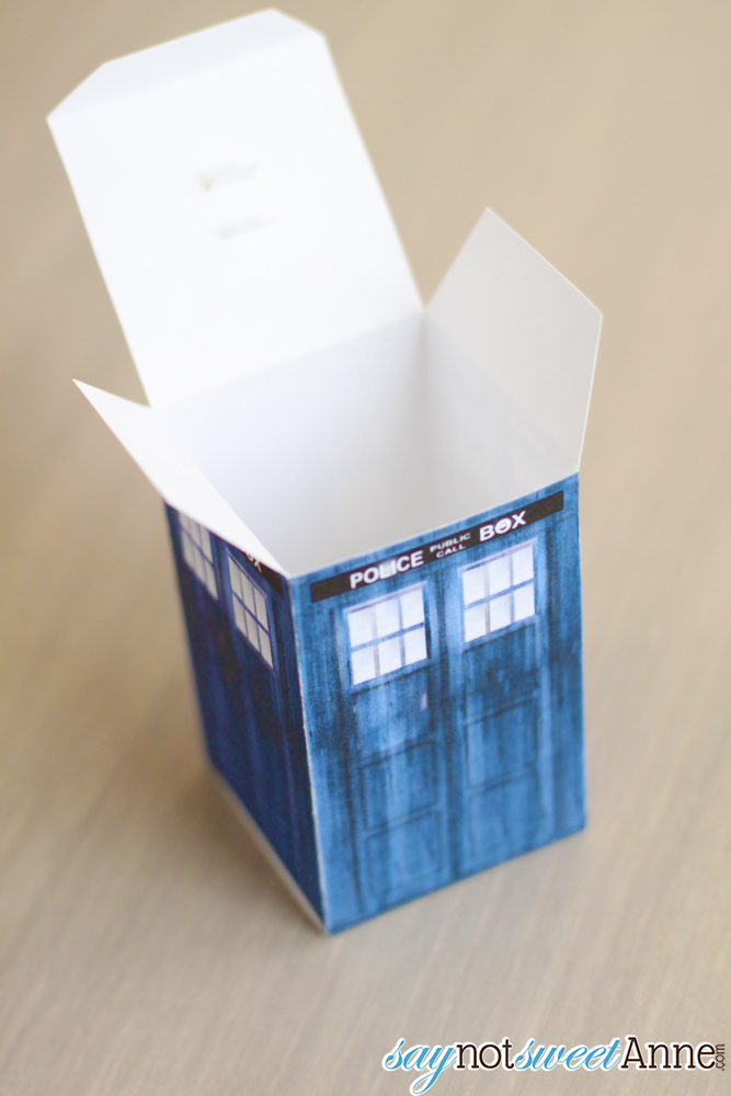 Doctor Who Printable Boxes - Sweet Anne Designs