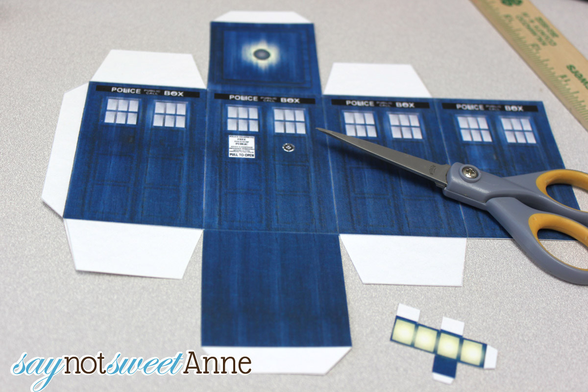 Doctor Who Printable Boxes - Sweet Anne Designs