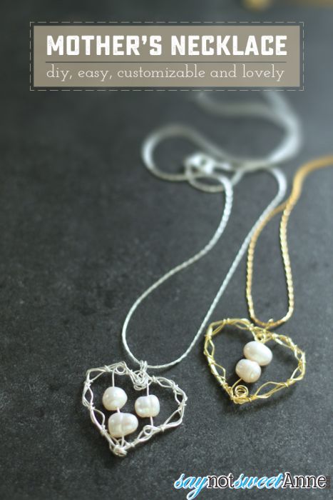 Easy DIY Mother's Day Gift - Mother's Necklace Tutorial