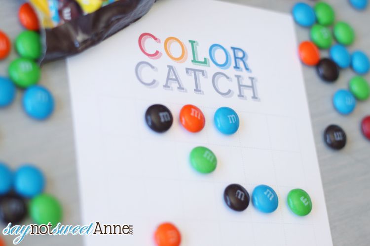 Printable Color Catch Game - Sweet Anne Designs