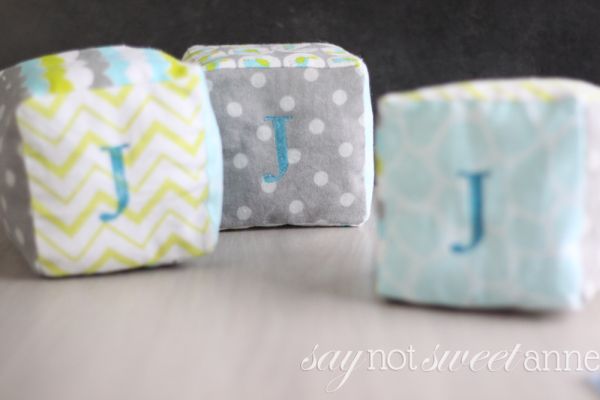 DIY Soft Blocks for Baby - Sweet Anne Designs