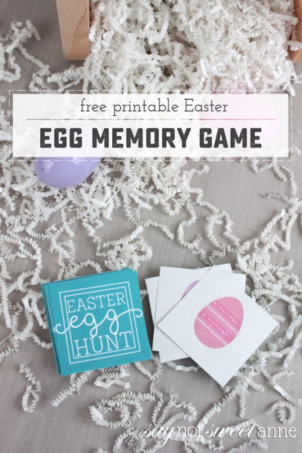 Easter Printable Memory Game - Sweet Anne Designs