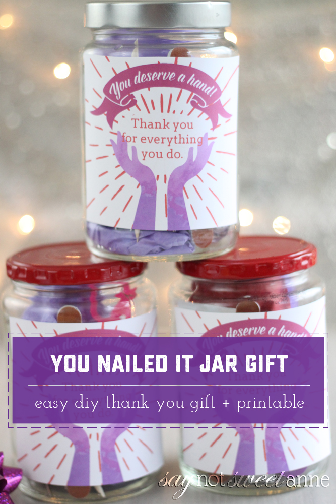 Nail Jar Gift - Sweet Anne Designs