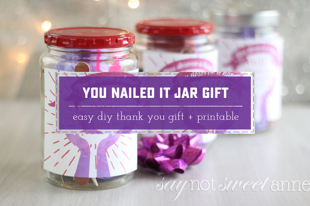 Nail Jar Gift - Sweet Anne Designs