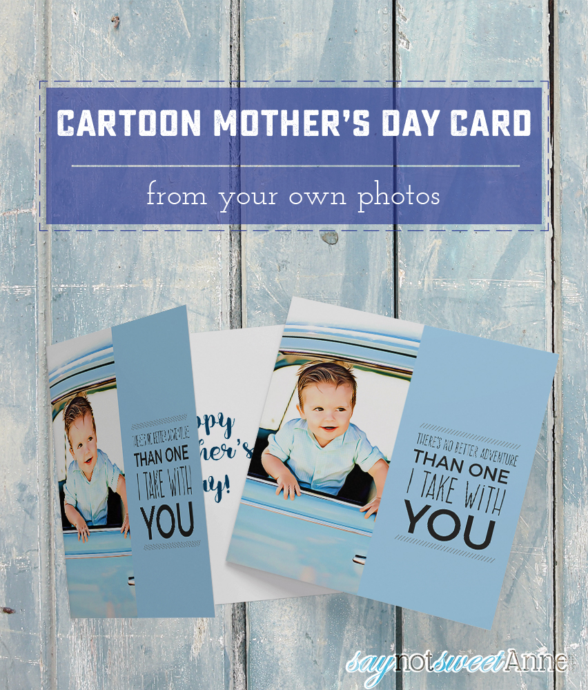 Cartoon Mother's Day Card - Sweet Anne Designs