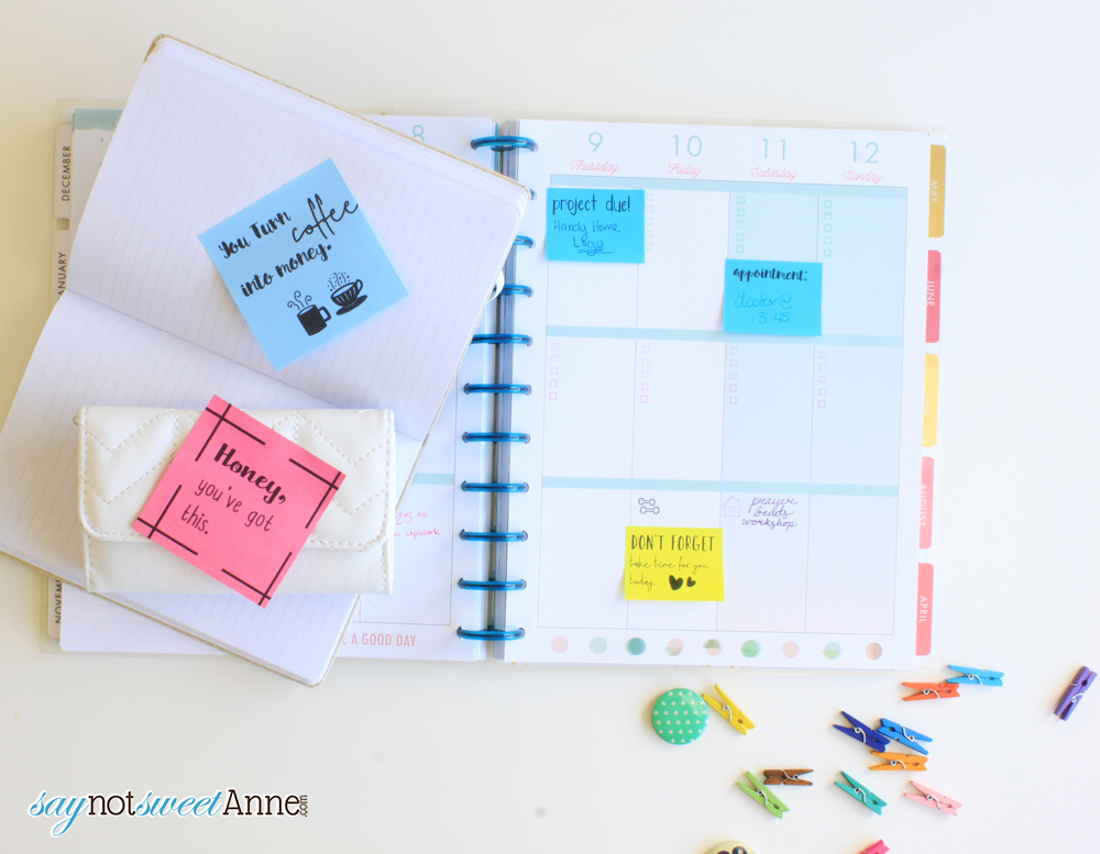 Beautiful Fonts and Printed Sticky Notes - Sweet Anne Designs