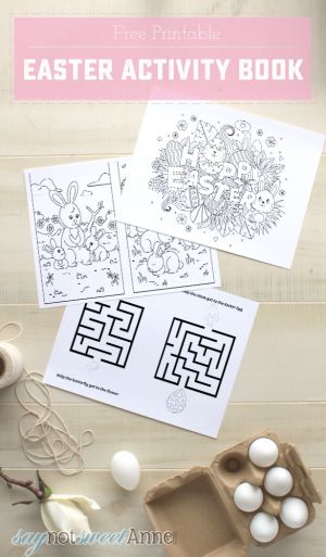 Printable Easter Activity Book - Sweet Anne Designs