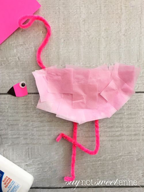 Easy Summer Craft Flamingo - Sweet Anne Designs