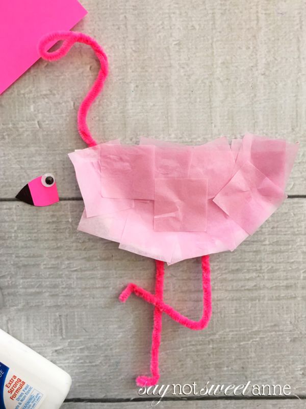 Easy Summer Craft Flamingo - Sweet Anne Designs