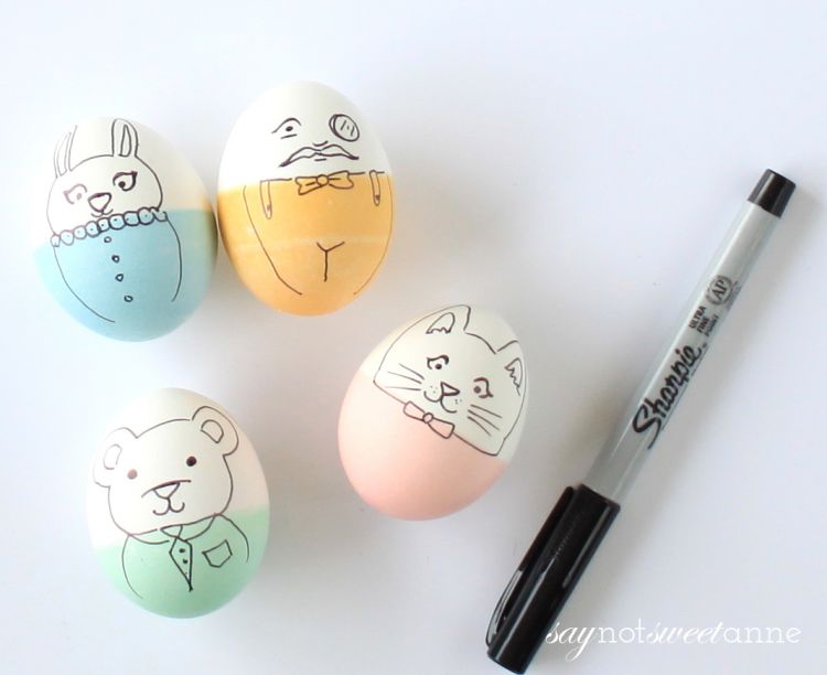 How To Make Absolutely Adorable Character Easter Eggs - Sweet Anne Designs