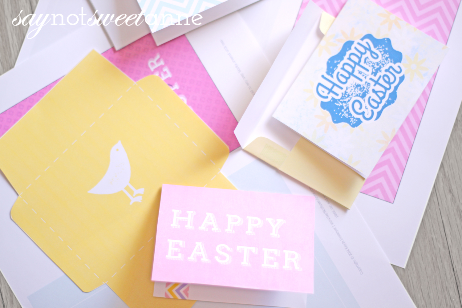 Uplifting Happy Easter free Printable Notes - Sweet Anne Designs