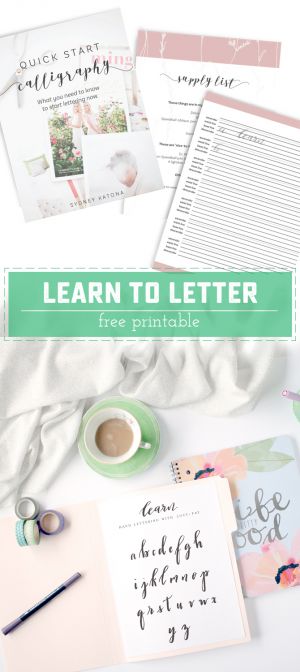 Learn How To Letter Free Printable - Sweet Anne Designs