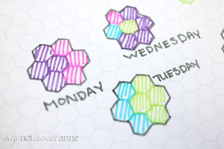 How To Make a Grid Mood Journal - Sweet Anne Designs