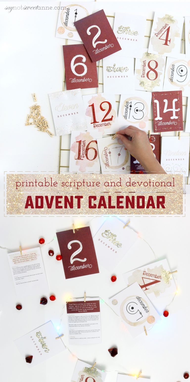 How to Make a Beautiful and Meaningful Printable Advent Calendar ...