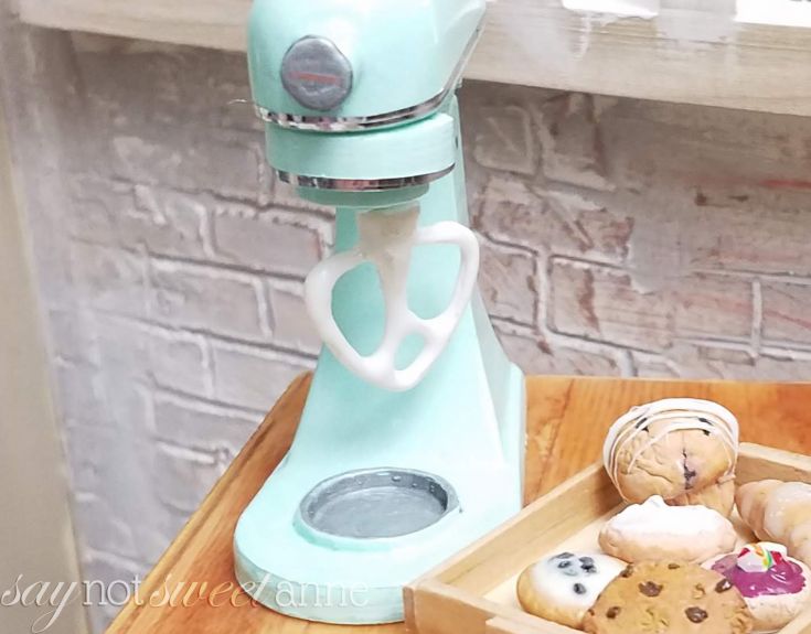 Gorgeous Hand Crafted Miniature Kitchenaid Mixer - Sweet Anne Designs